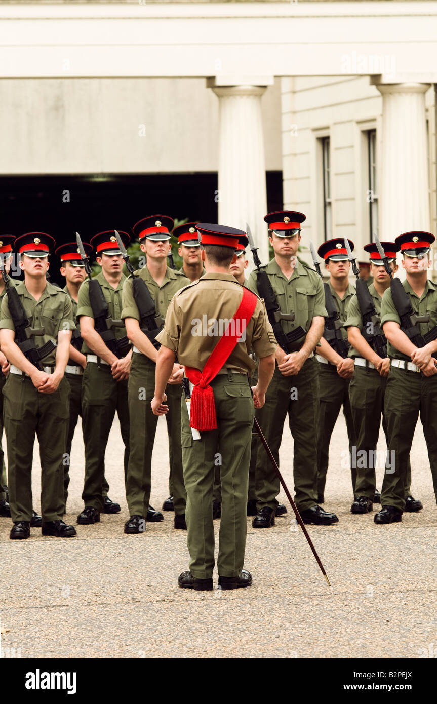 The queen's stand in line during a parade in london Stock Photo - Alamy