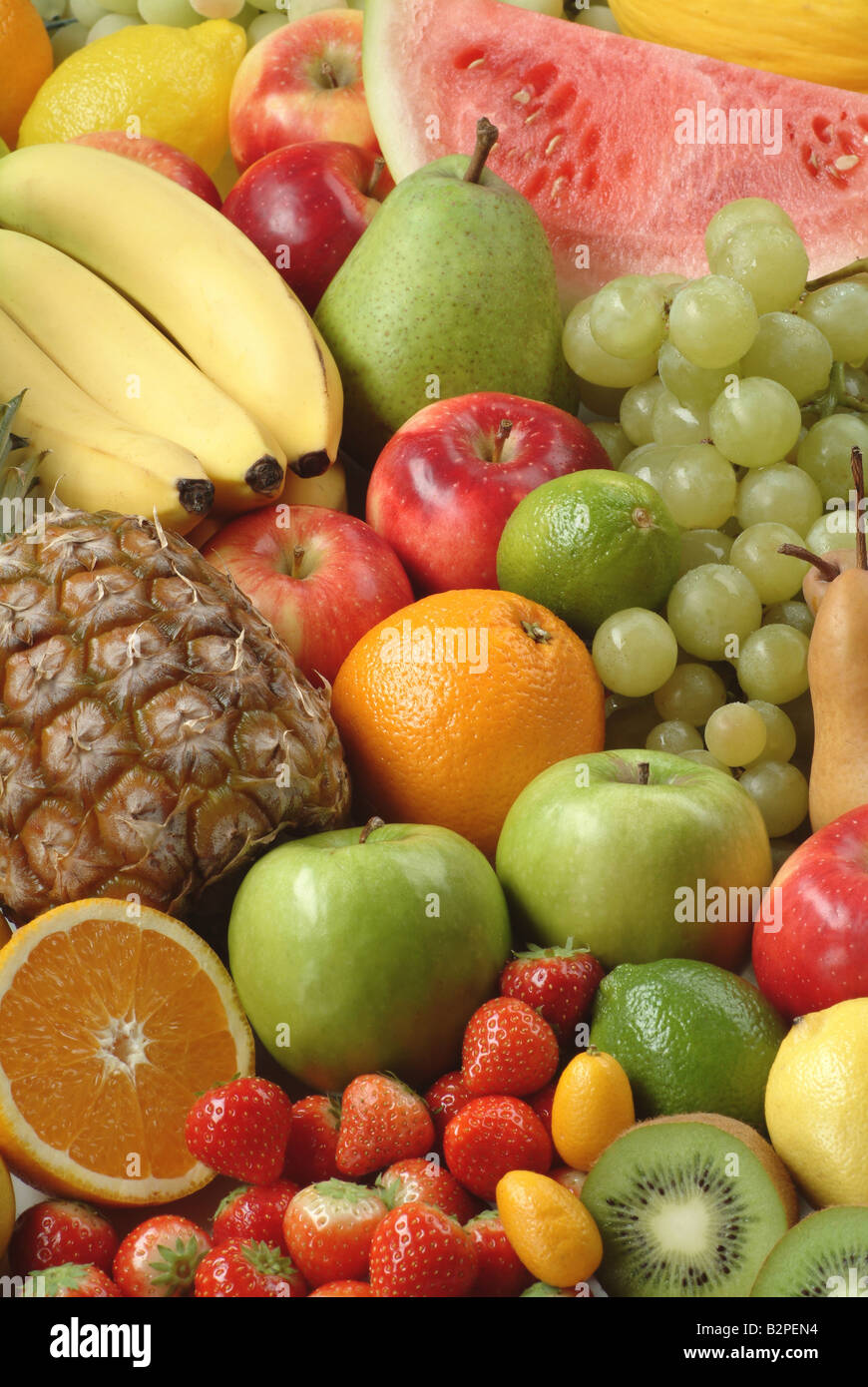 Assortment of fresh fruit Stock Photo - Alamy