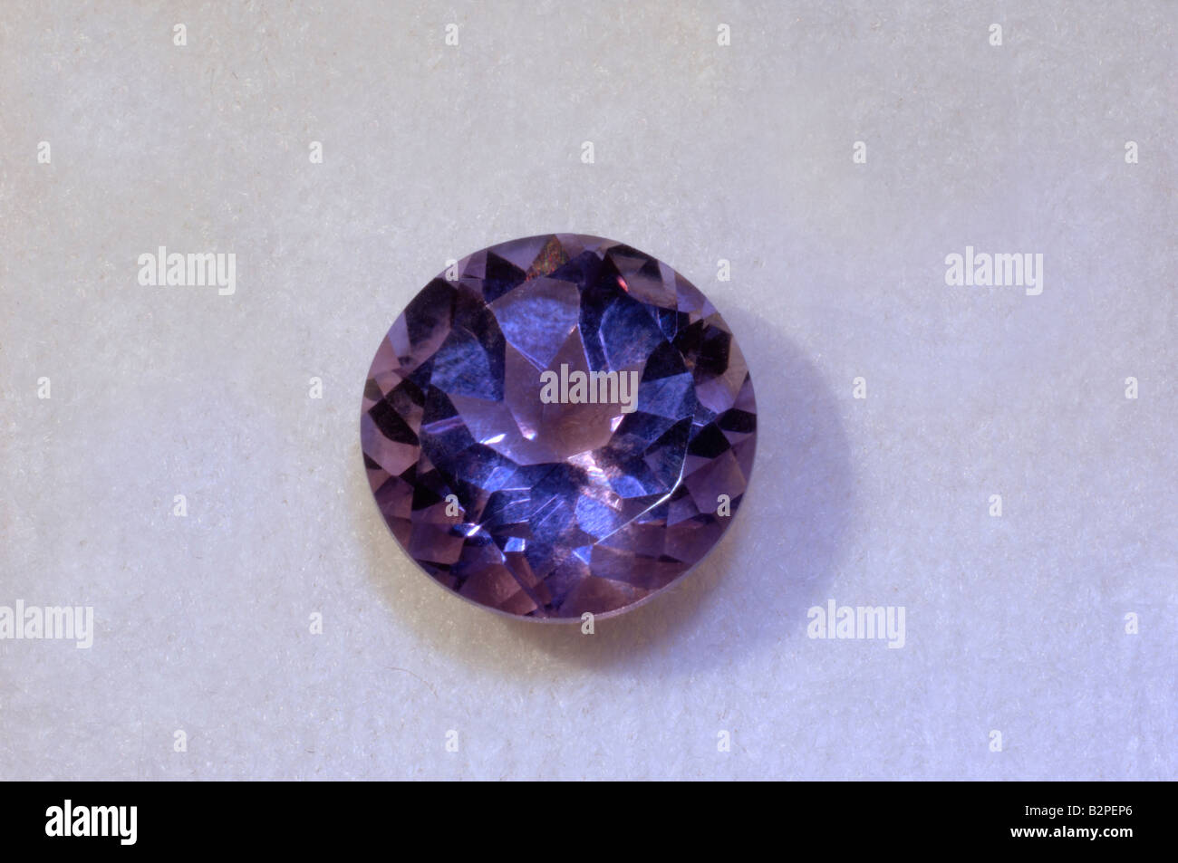 Cut Amethyst, studio picture Stock Photo - Alamy