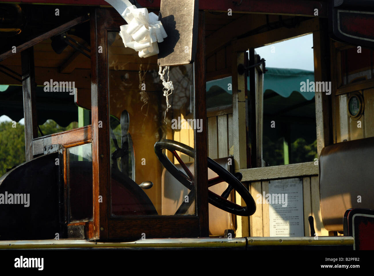 The cab of a steam engine Stock Photo - Alamy