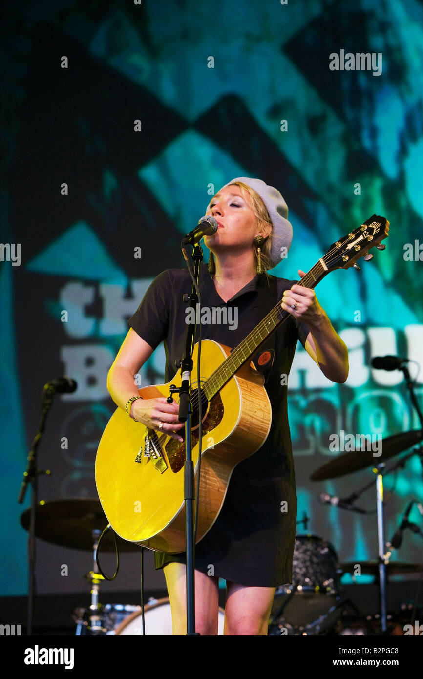 Martha Wainwright performing live on the Castle Stage at Big Chill 2008 ...