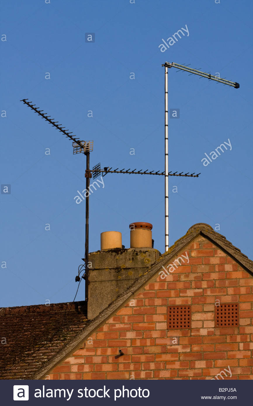 Aerials On The Roof High Resolution Stock Photography and Images - Alamy