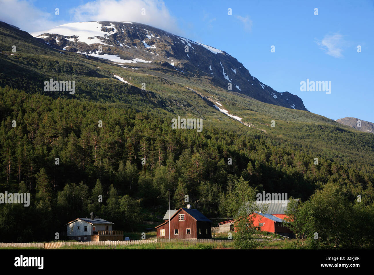 Norway Jotunheimen National Park mountain landscape scenery Stock Photo ...