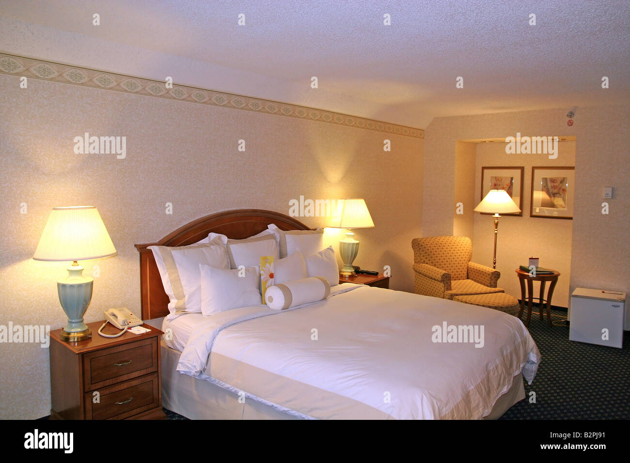 A nice luxury hotel room for business travel Stock Photo - Alamy