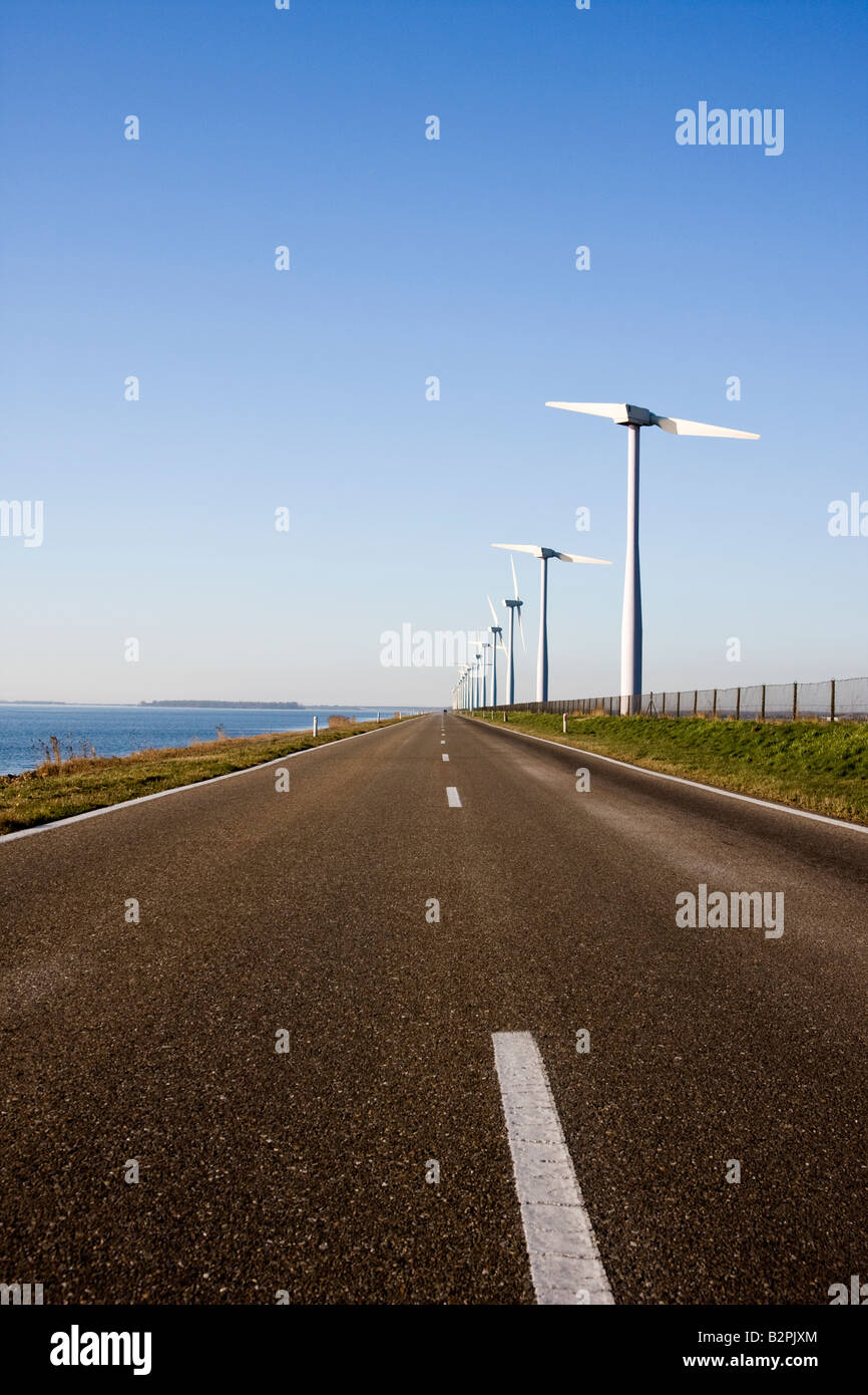 Two Bladed Windmill Farm in the Netherlands Stock Photo - Alamy