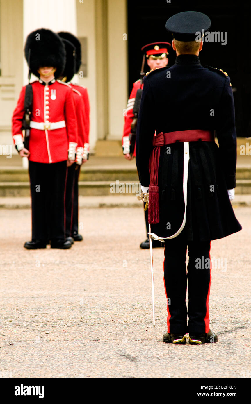 The queen's stand in line during a parade in london Stock Photo - Alamy