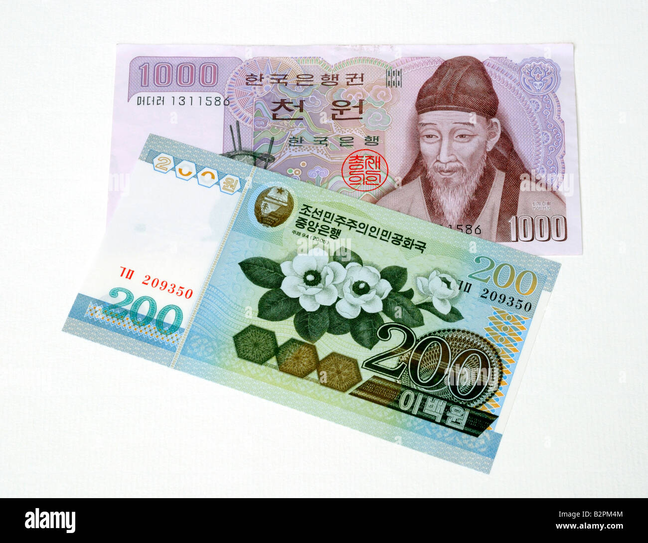 Korean Bank notes Stock Photo - Alamy