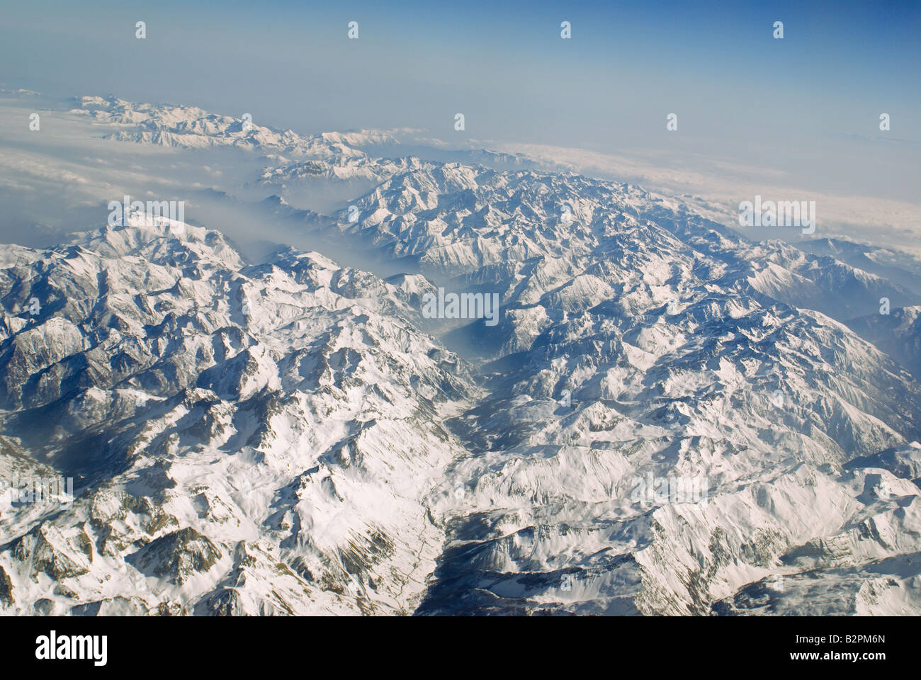 Alps from plane hi-res stock photography and images - Alamy