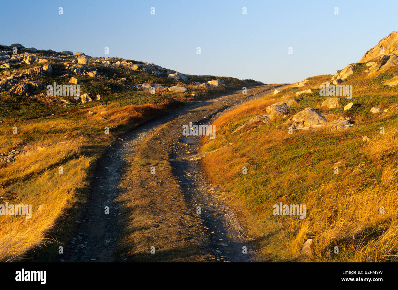 Path through rocky landscape Stock Photo - Alamy