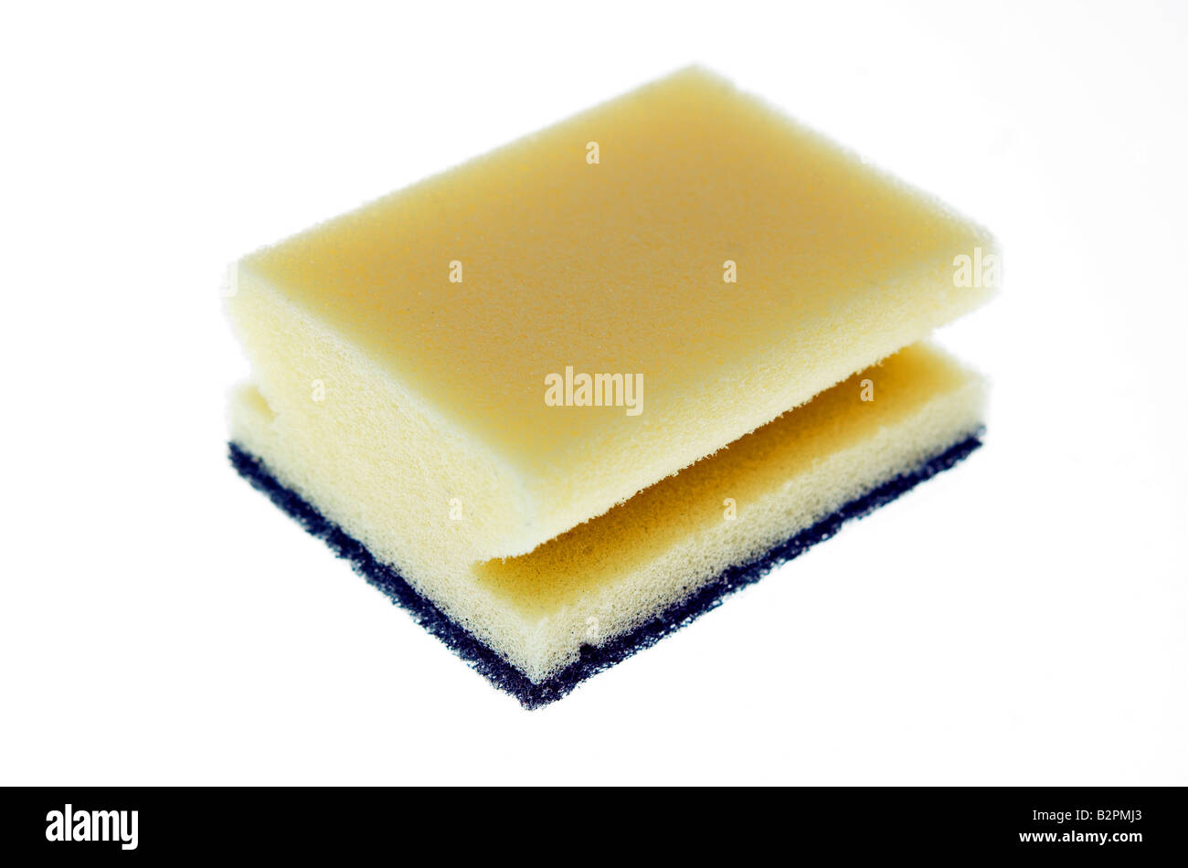 still life of sponge with scourer on one side Stock Photo - Alamy