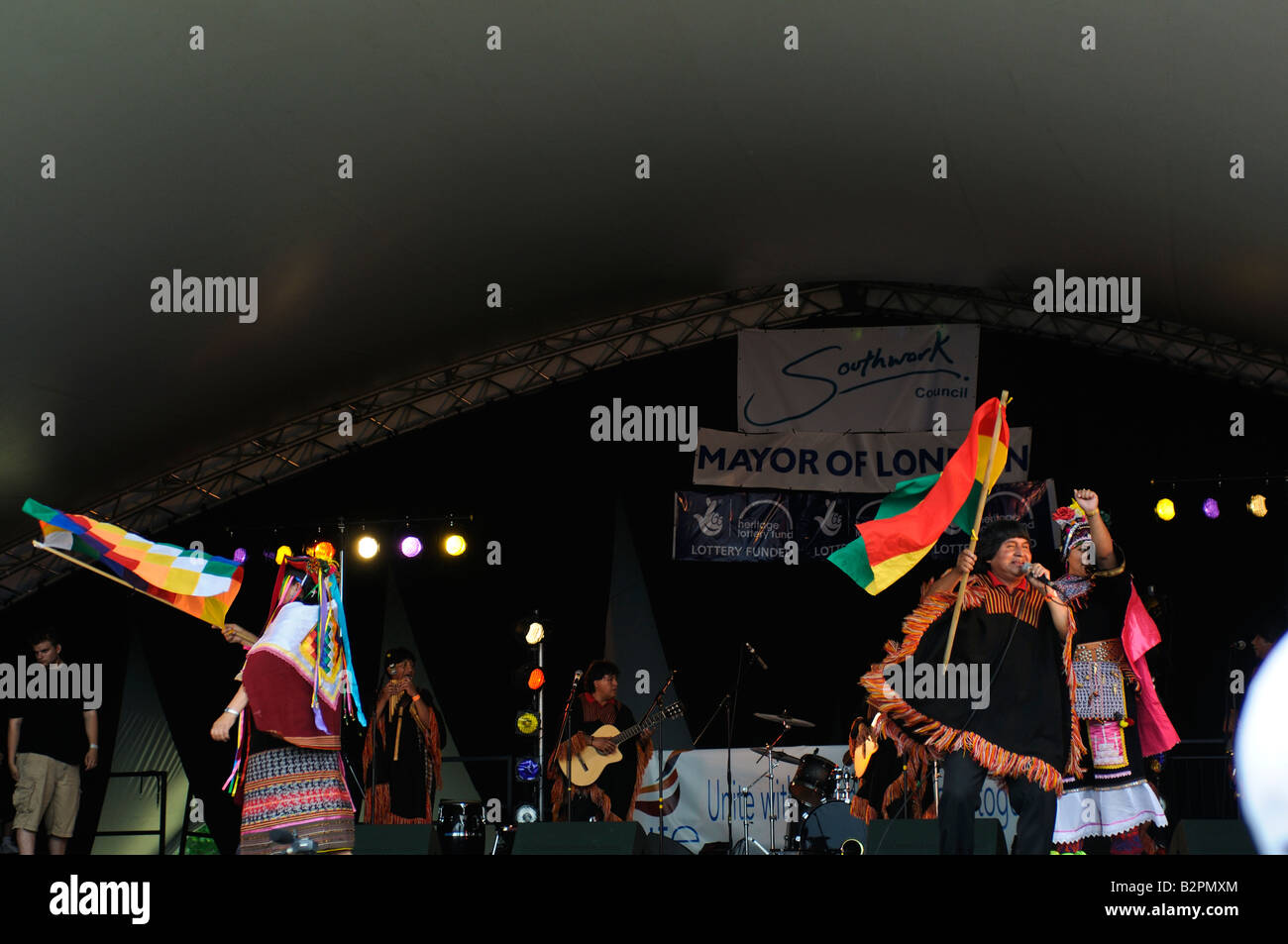 Latin American Carnival in London Khiswara Bolivian ensemble Stock ...