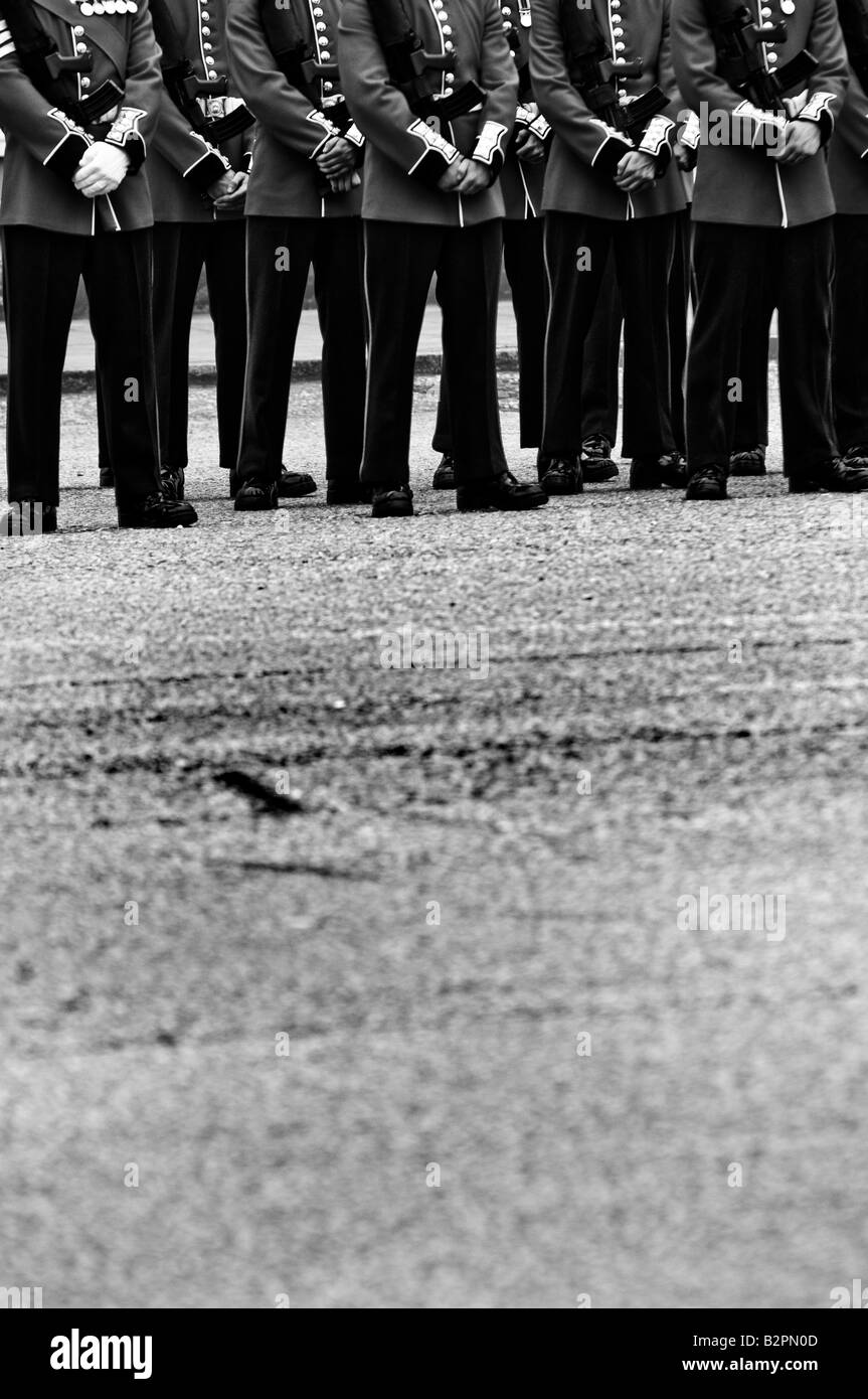 The queen's stand in line during a parade in london Stock Photo - Alamy
