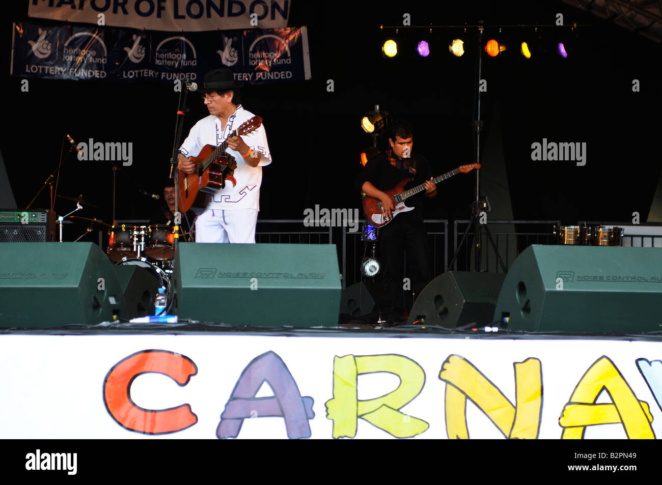 Latin American Carnival in London Kausary 7 launches band Stock Photo ...