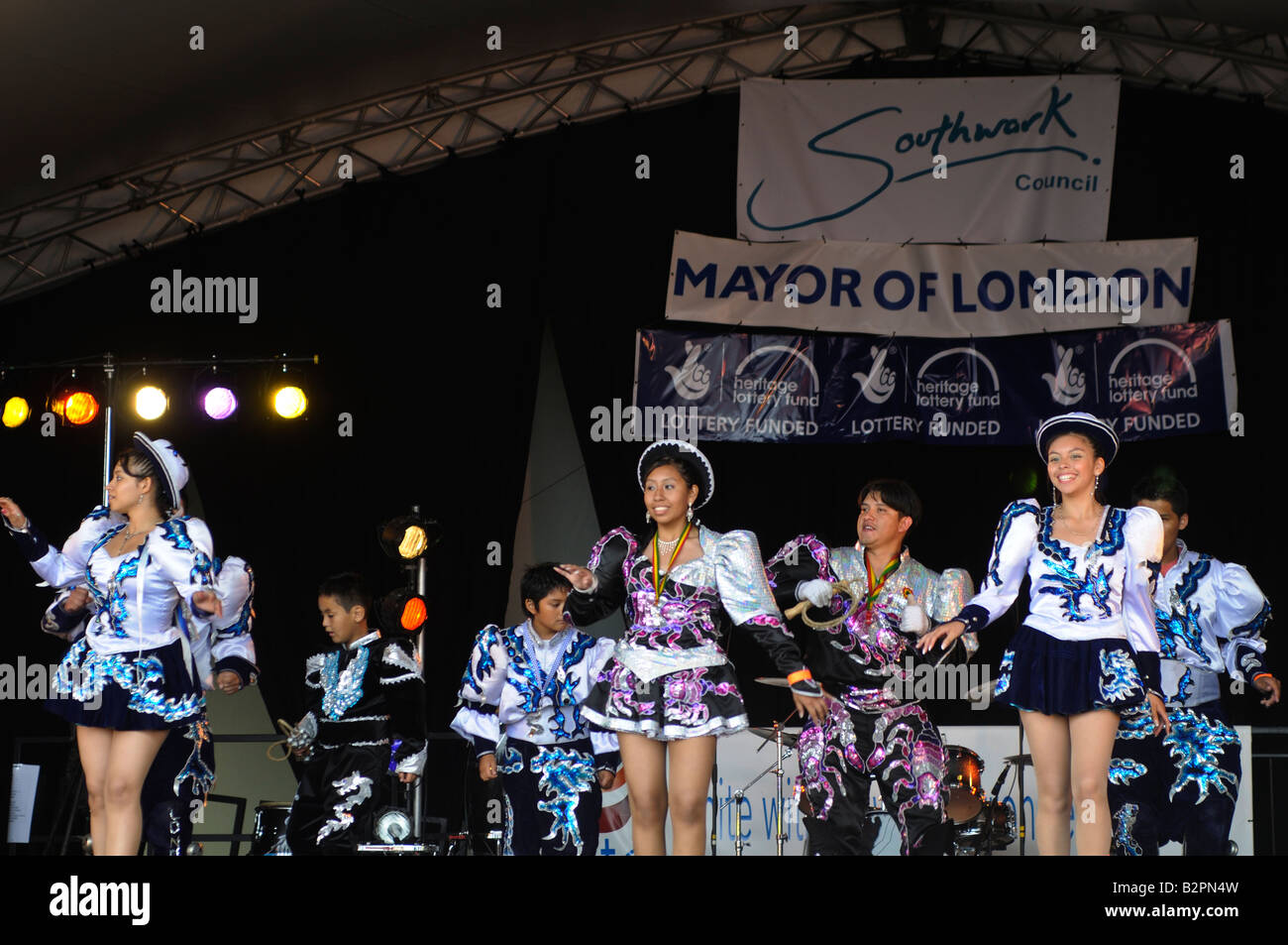 Latin American Carnival in London Mini Carnaval De Oruro Stock Photo ...