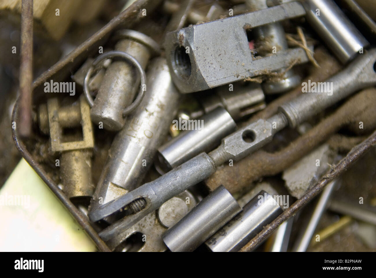 Metal work bits Stock Photo - Alamy
