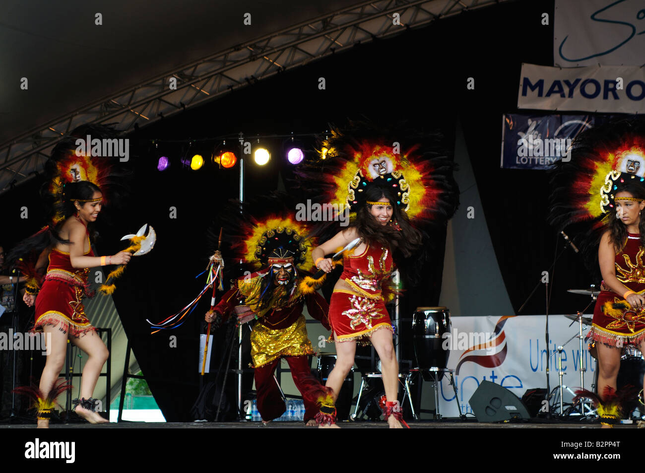 Latin American Carnival in London Mini Carnaval De Oruro Stock Photo ...