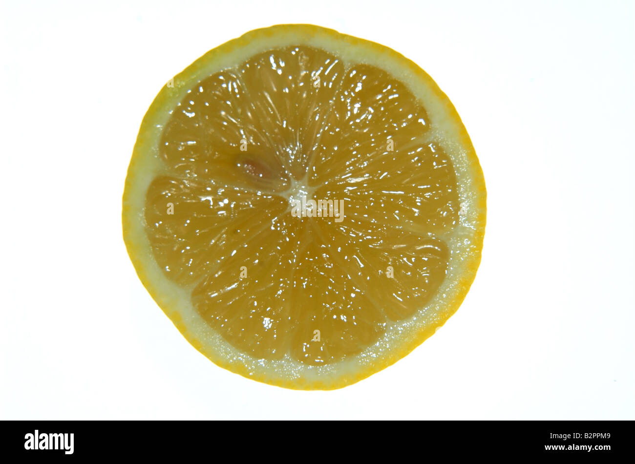 Half cut lemon Stock Photo - Alamy