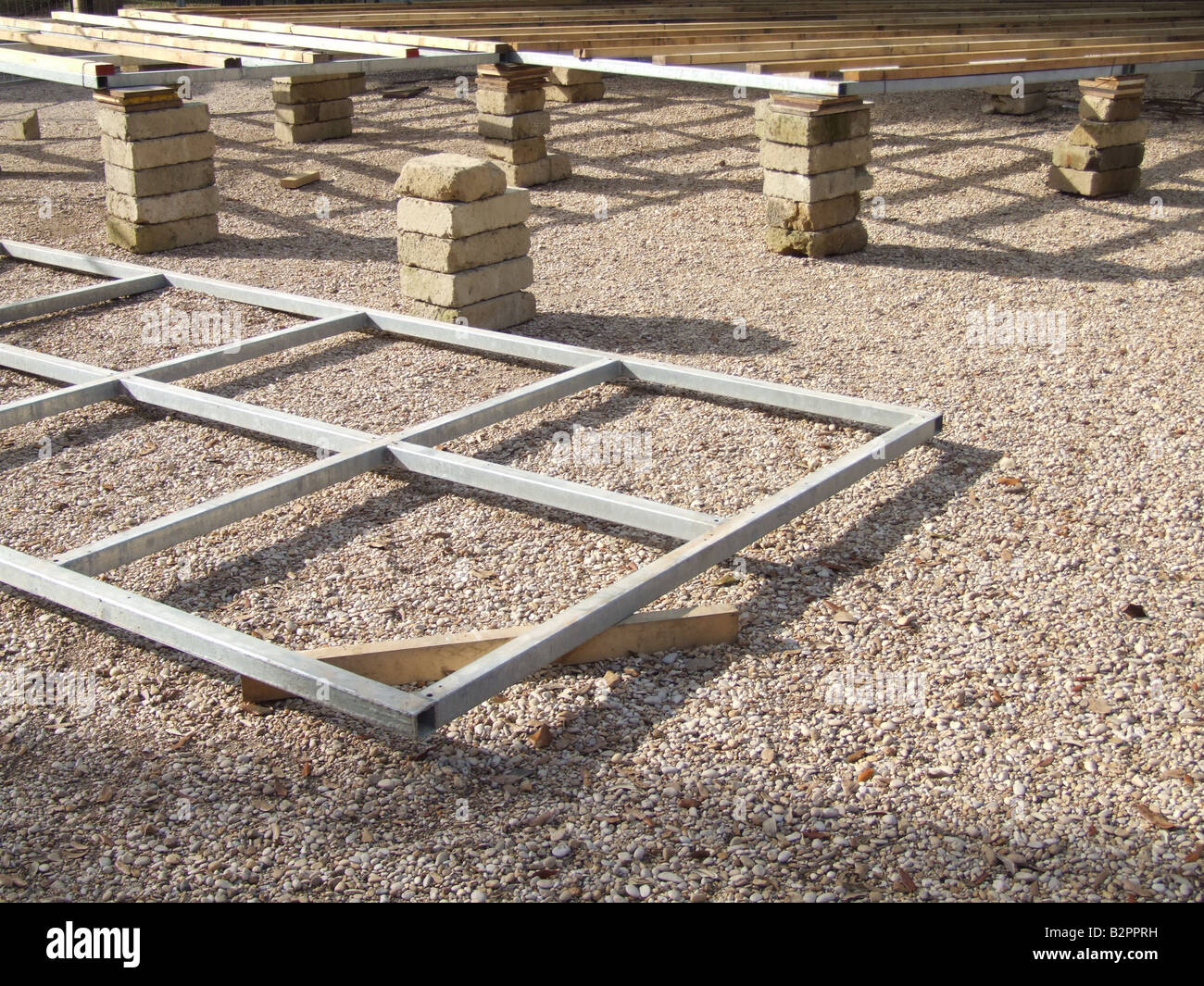 temporary property structure under construction Stock Photo - Alamy