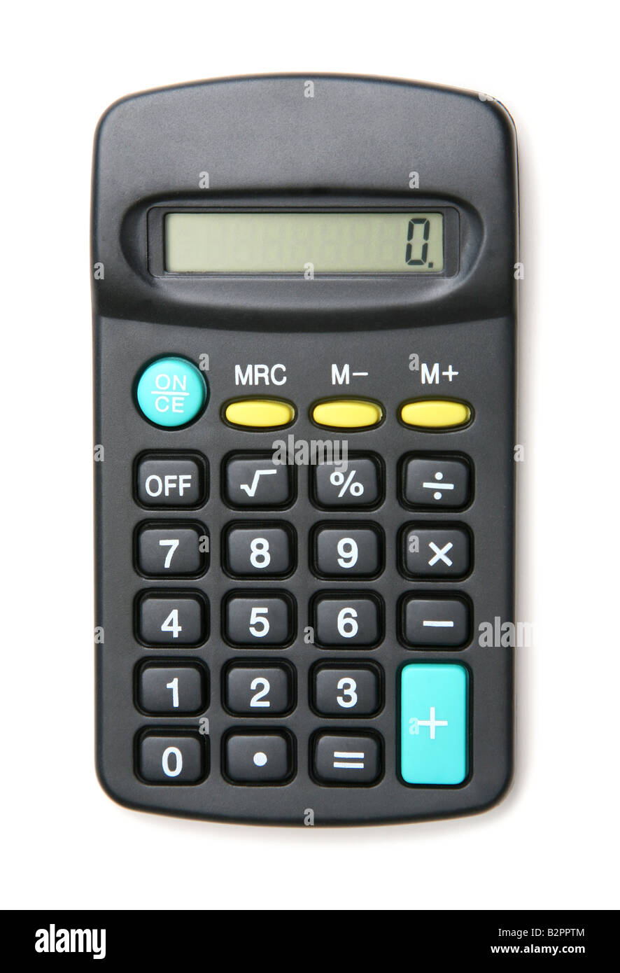 calculator on white background Stock Photo - Alamy
