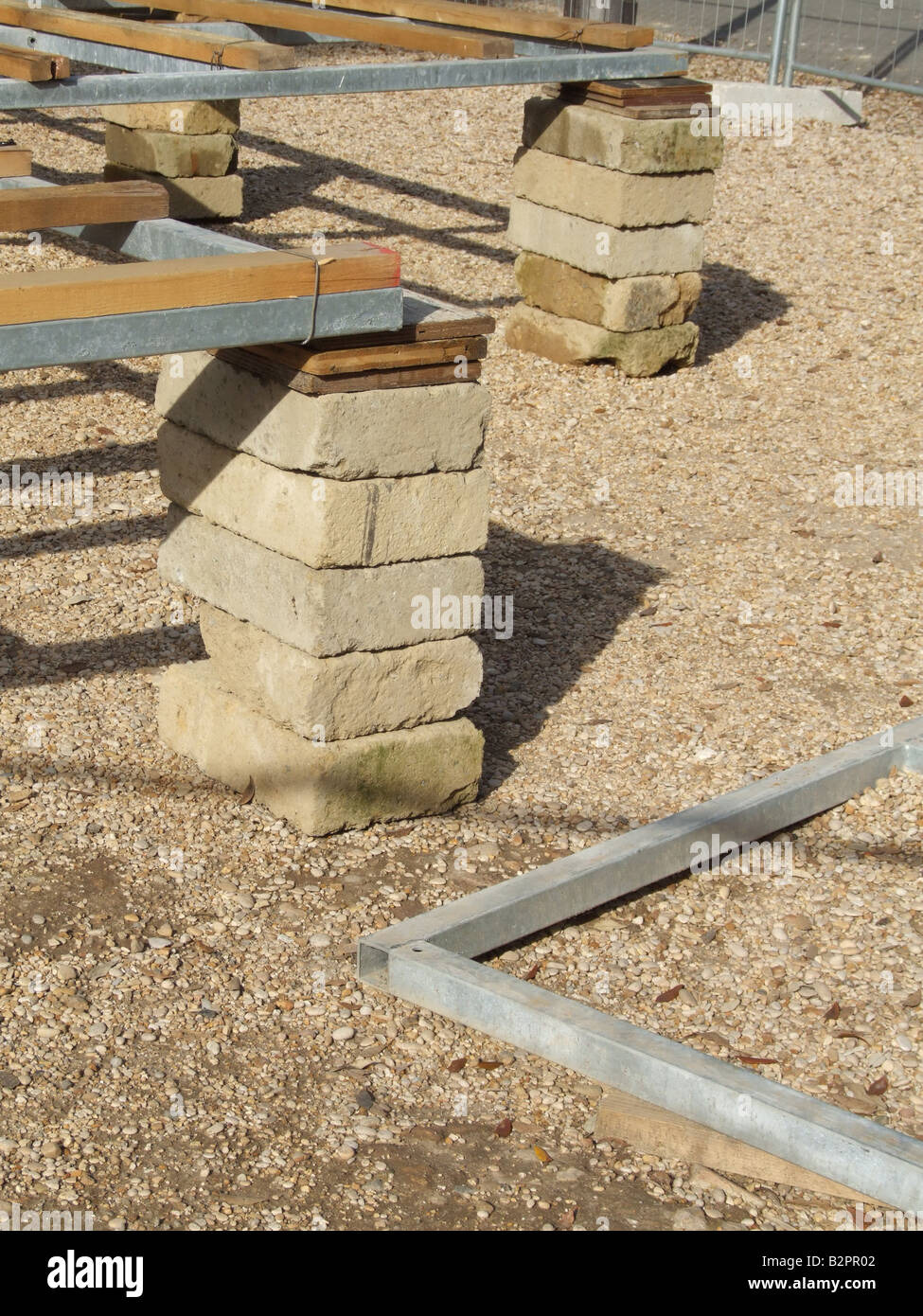 temporary property structure under construction Stock Photo - Alamy