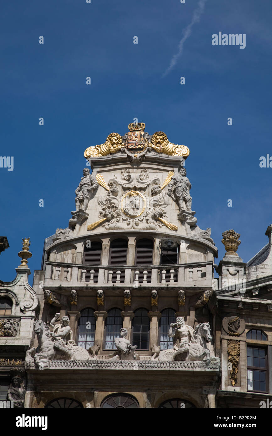 Le Cornet house on the Grand Place at Brussels Stock Photo - Alamy