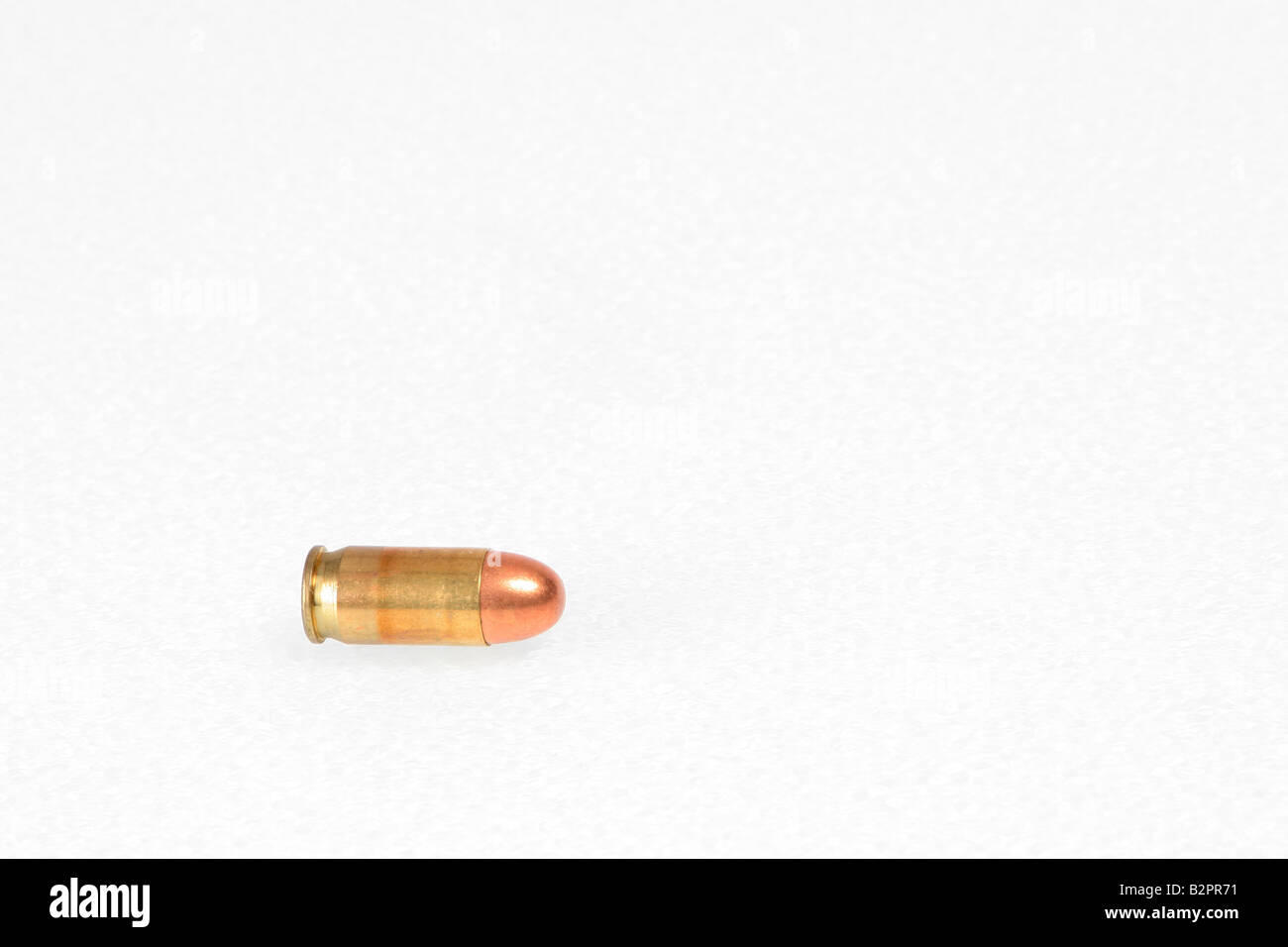 A bullet on a white background. A speeding bullet representation Stock ...