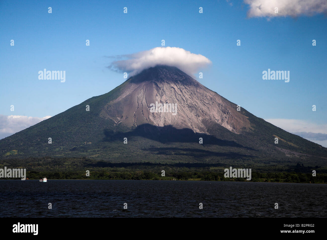 Volcan Concepciòn, an active volcano on Ometepe Island, Nicaragua in ...