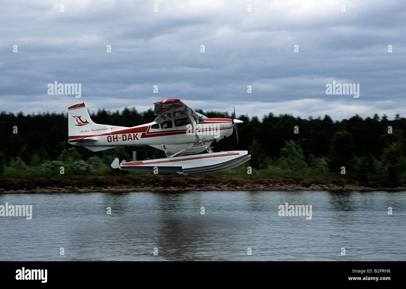 Finland Inarijarvi lake float seaplane hydroplane Stock Photo - Alamy