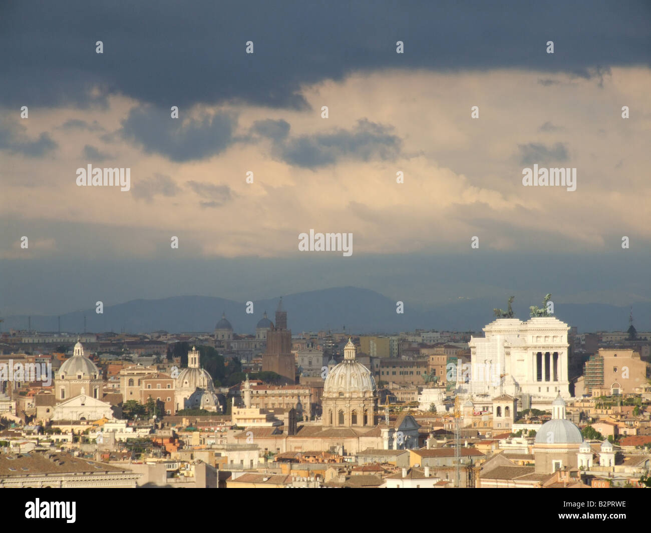 panorama of rome from gianicolo hill Stock Photo - Alamy