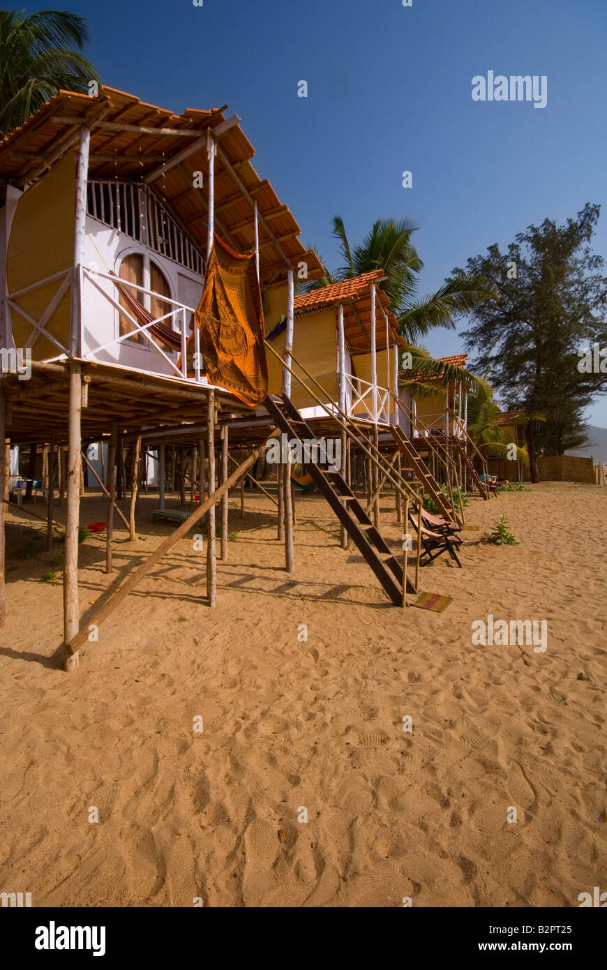 Beach Huts, Agonda Beach, South Goa, India, Asia Stock Photo - Alamy