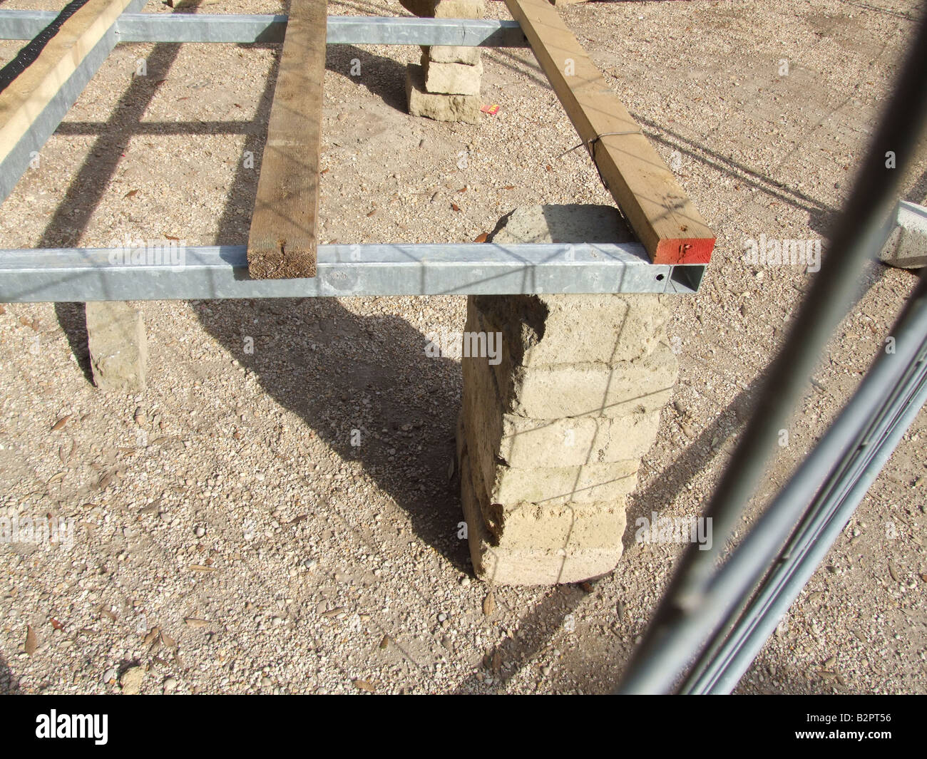 temporary property structure under construction Stock Photo - Alamy