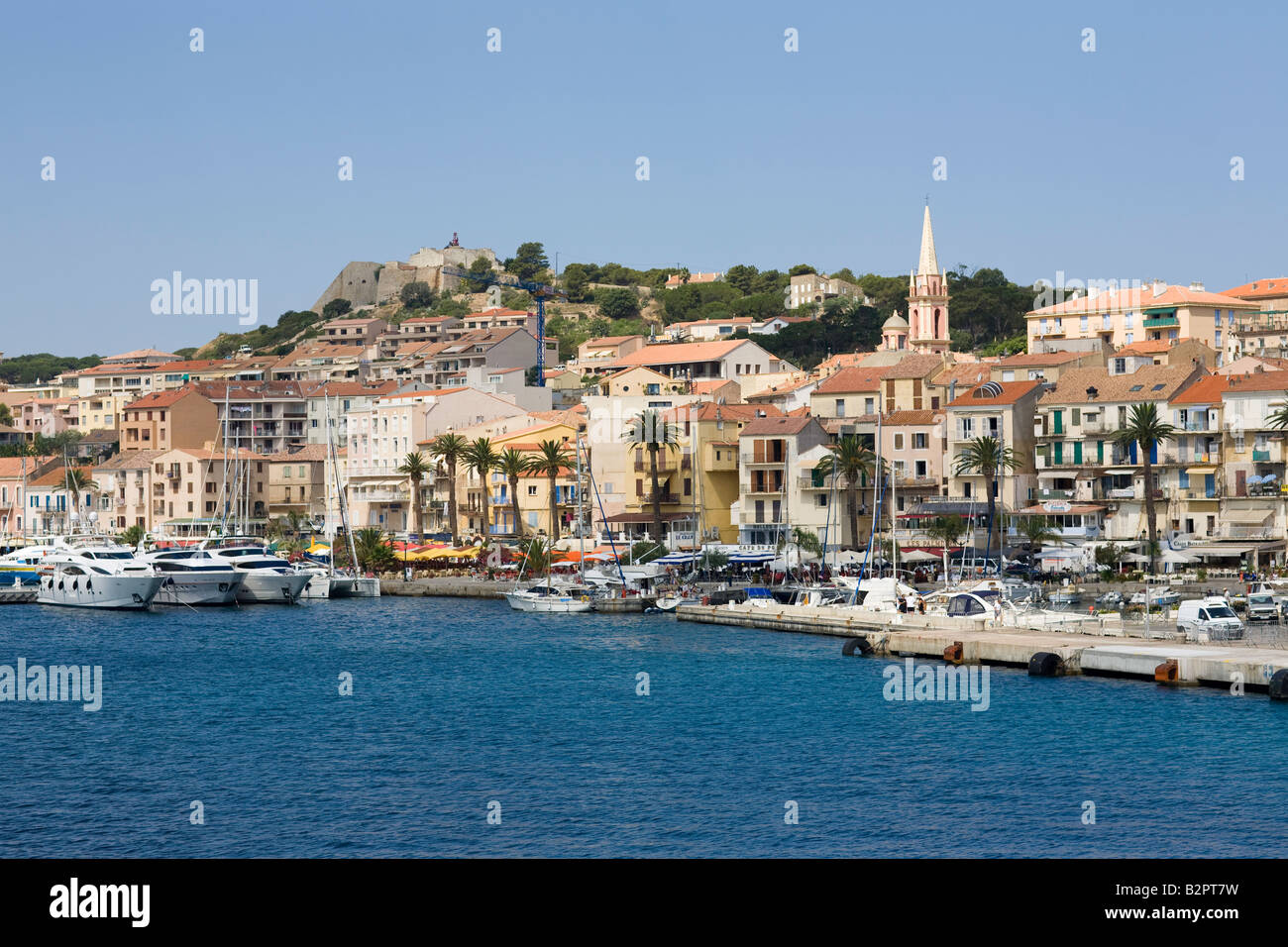 Calvi town and Marina Stock Photo - Alamy