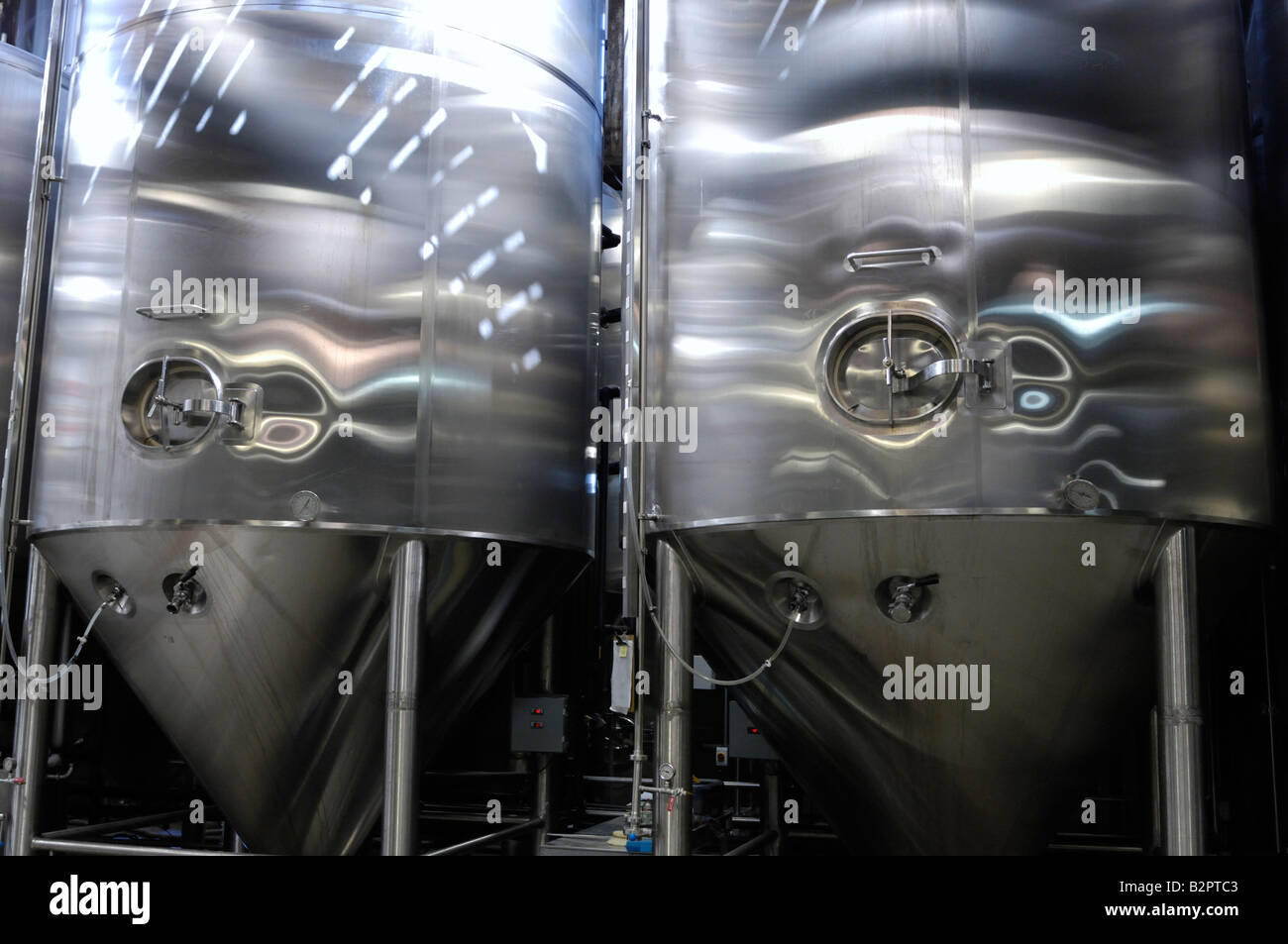 Stainless steel brewing tanks hi-res stock photography and images - Alamy