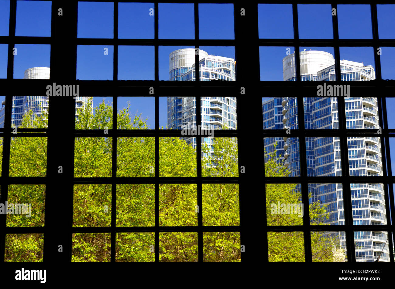 View through grates window hi-res stock photography and images - Alamy