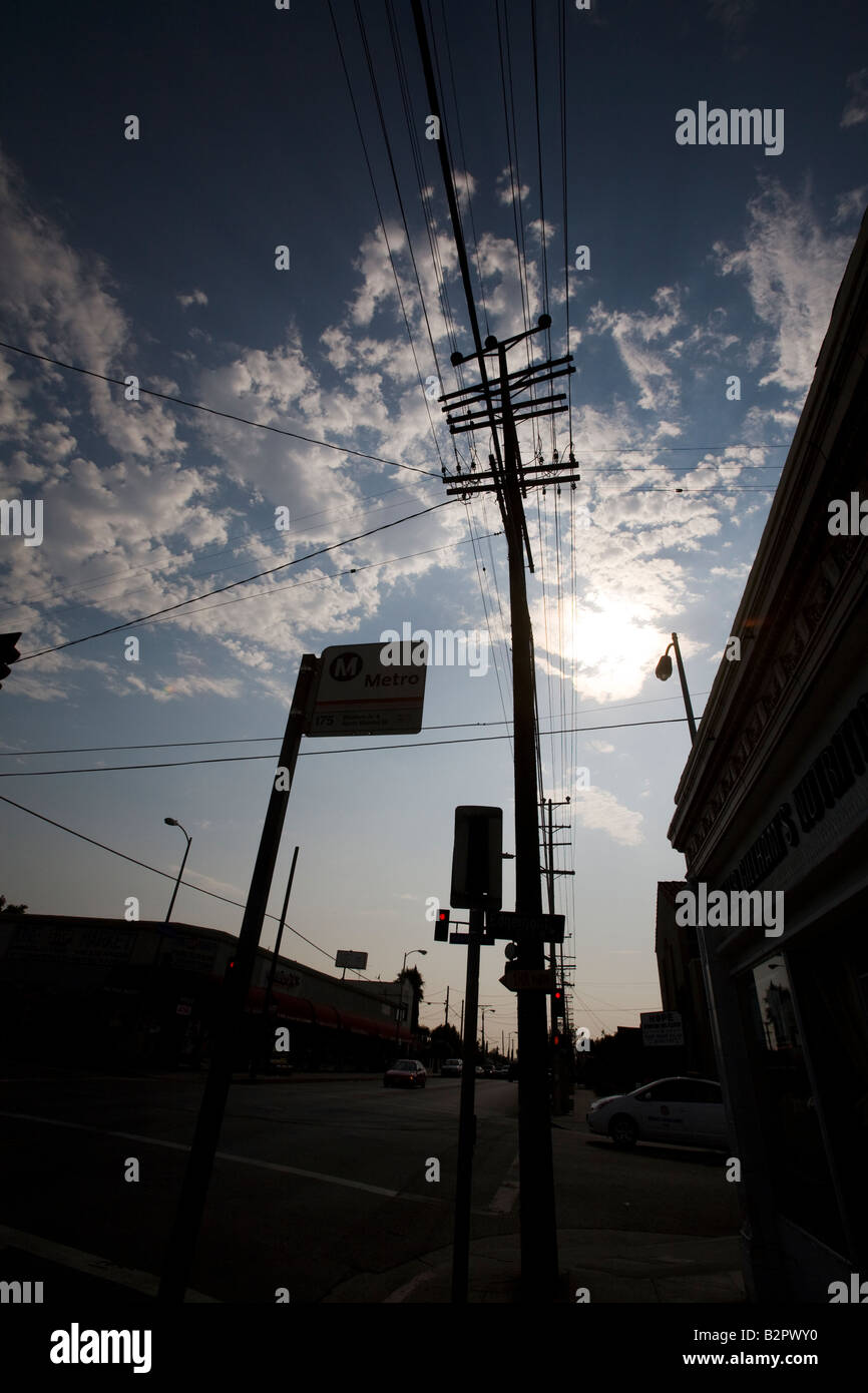 Corner of Edgemont Street and Fountain Ave Hollywood California United ...