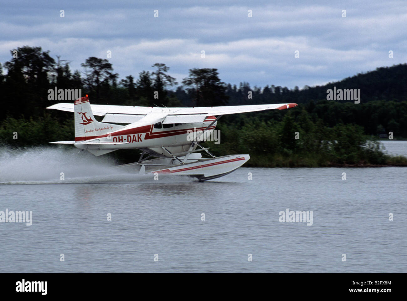 Finland Inarijarvi lake float seaplane hydroplane Stock Photo - Alamy