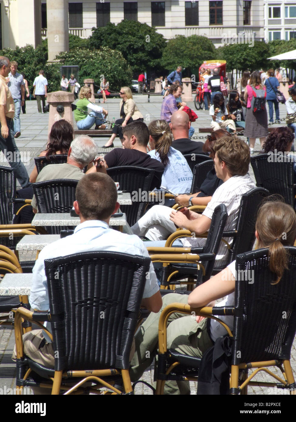 People in Gendarmenmarkt square Germany Berlin Stock Photo - Alamy