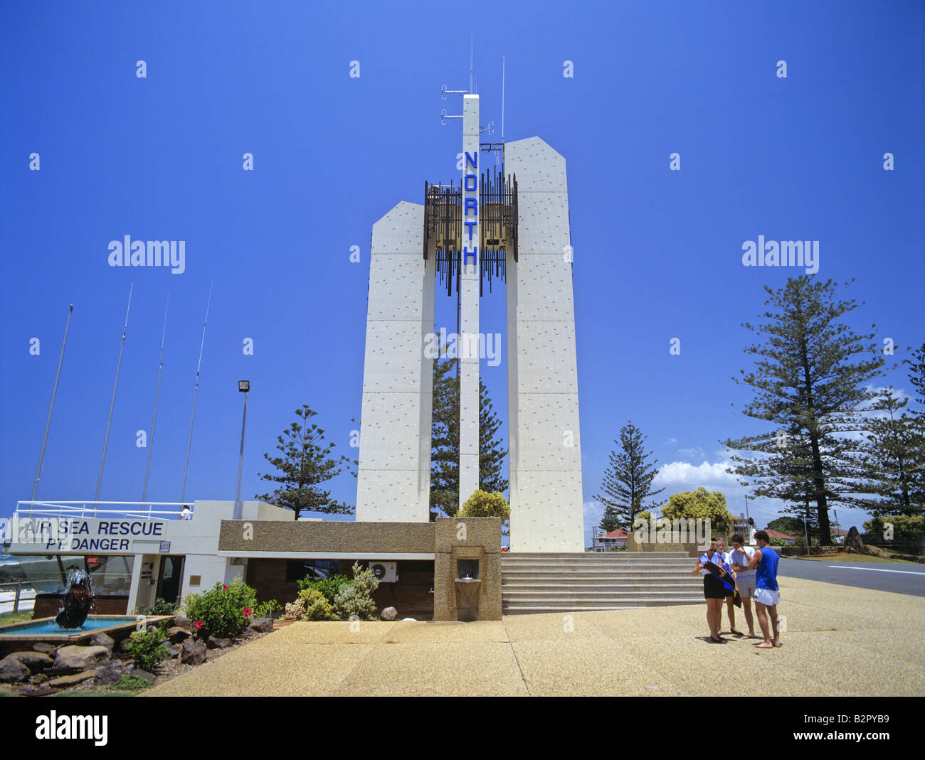 Captain Cook Memorial Lighthouse Point Danger Coolangatta Gold Coast ...