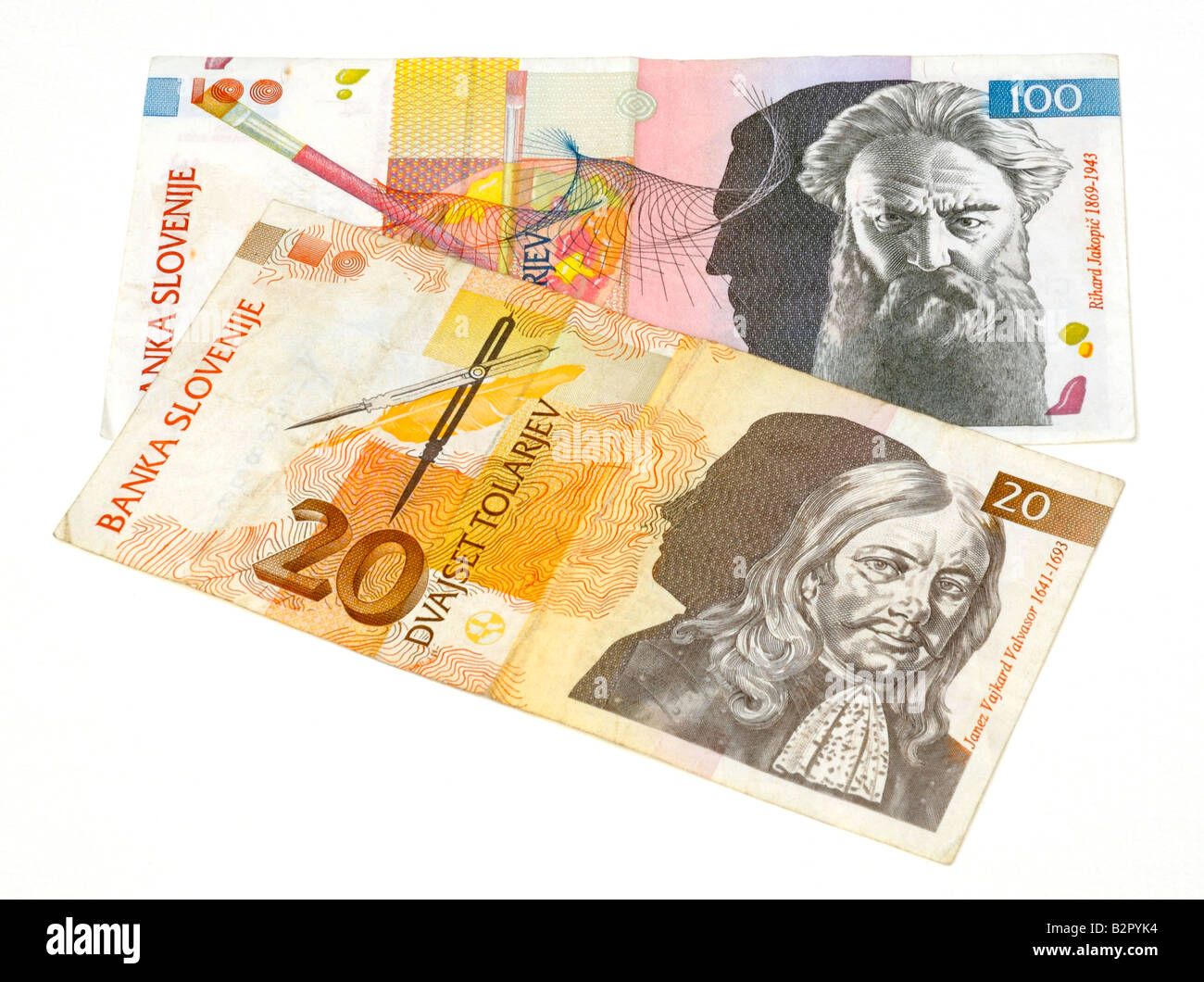 Slovenian Bank Notes Stock Photo - Alamy