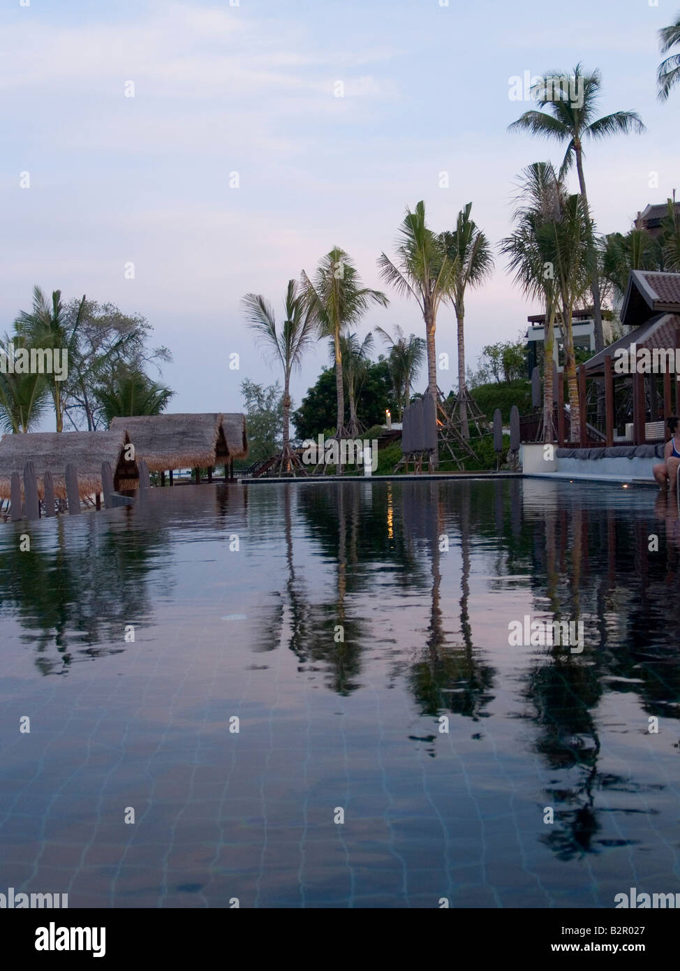 infinity edge pool on Koh Samui island in Thailand Stock Photo - Alamy