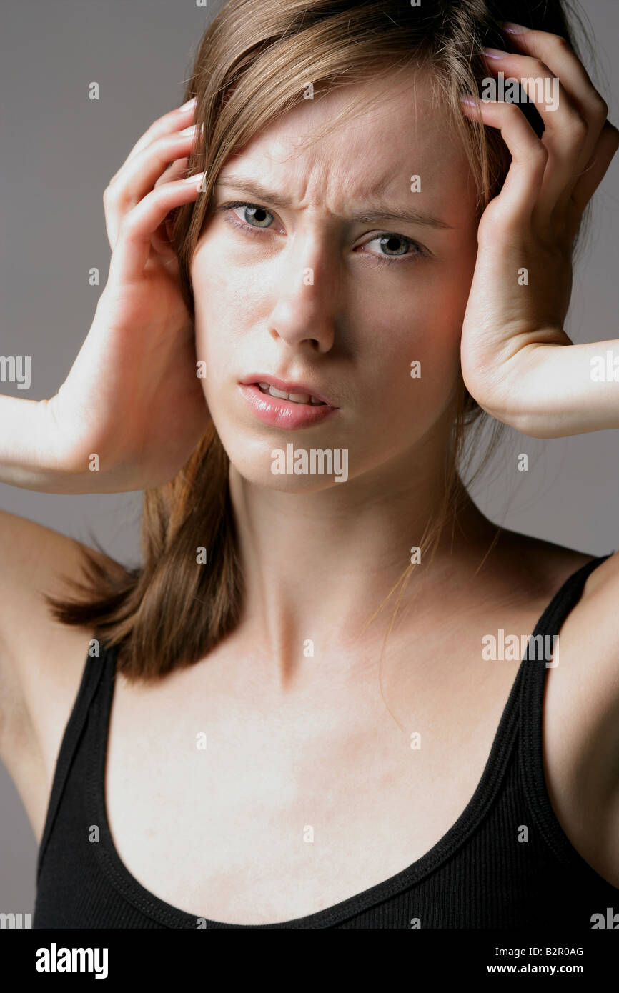 Woman girl female teen painfull hi-res stock photography and images - Alamy