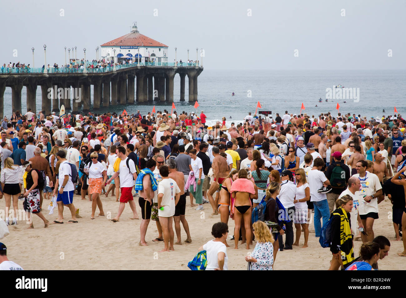 Crowd Manhattan Beach International Surf Festival California United ...