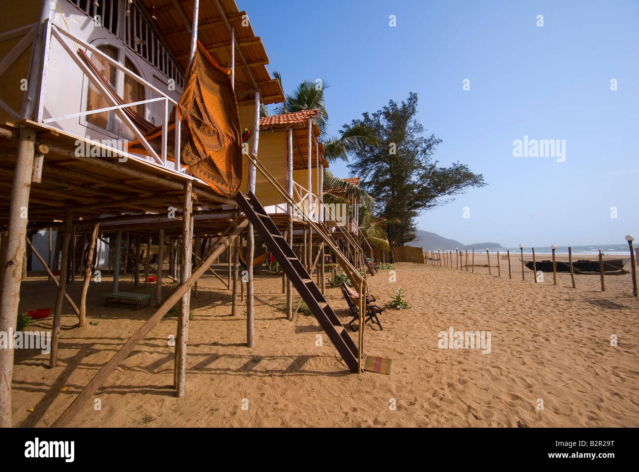 Beach Huts, Agonda Beach, South Goa, India, Asia Stock Photo - Alamy