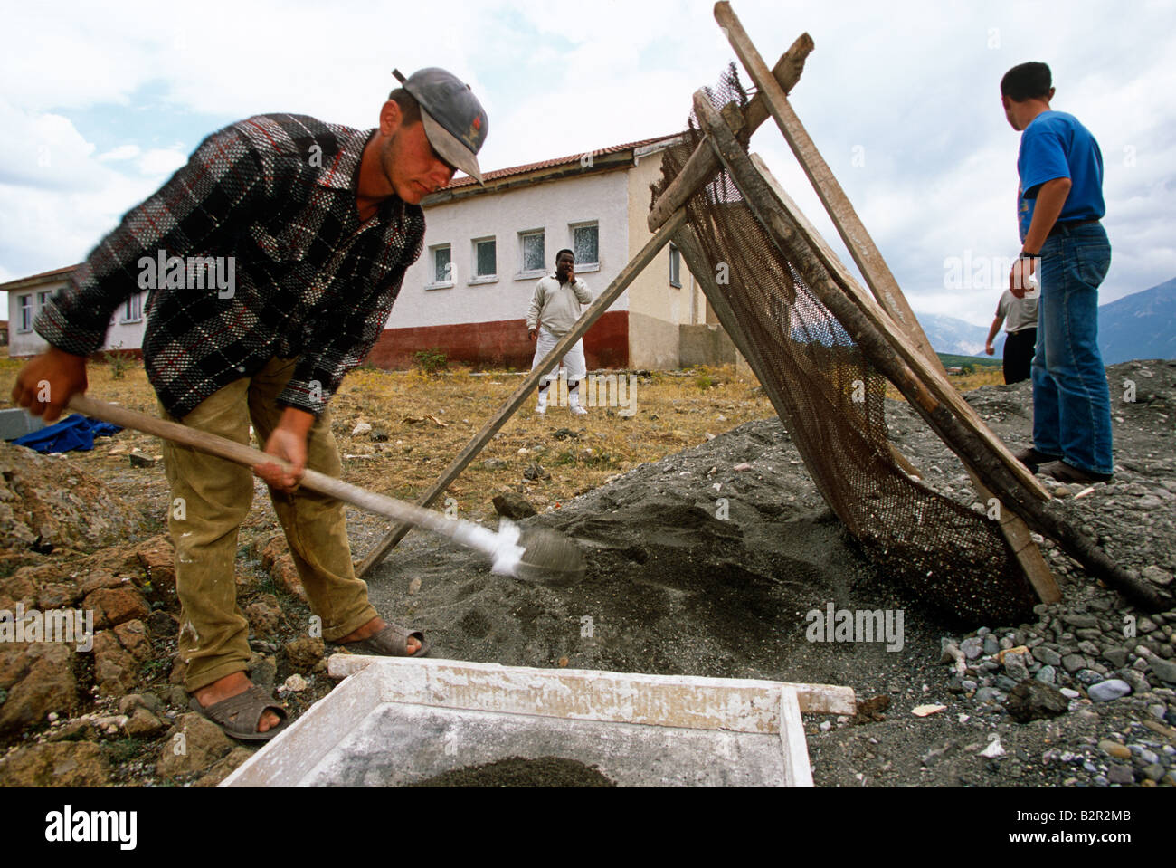 Albania albanian construction workers hi-res stock photography and ...