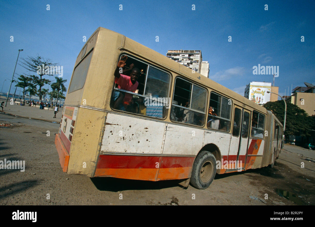 Public bus in Luanda, Angola Stock Photo - Alamy