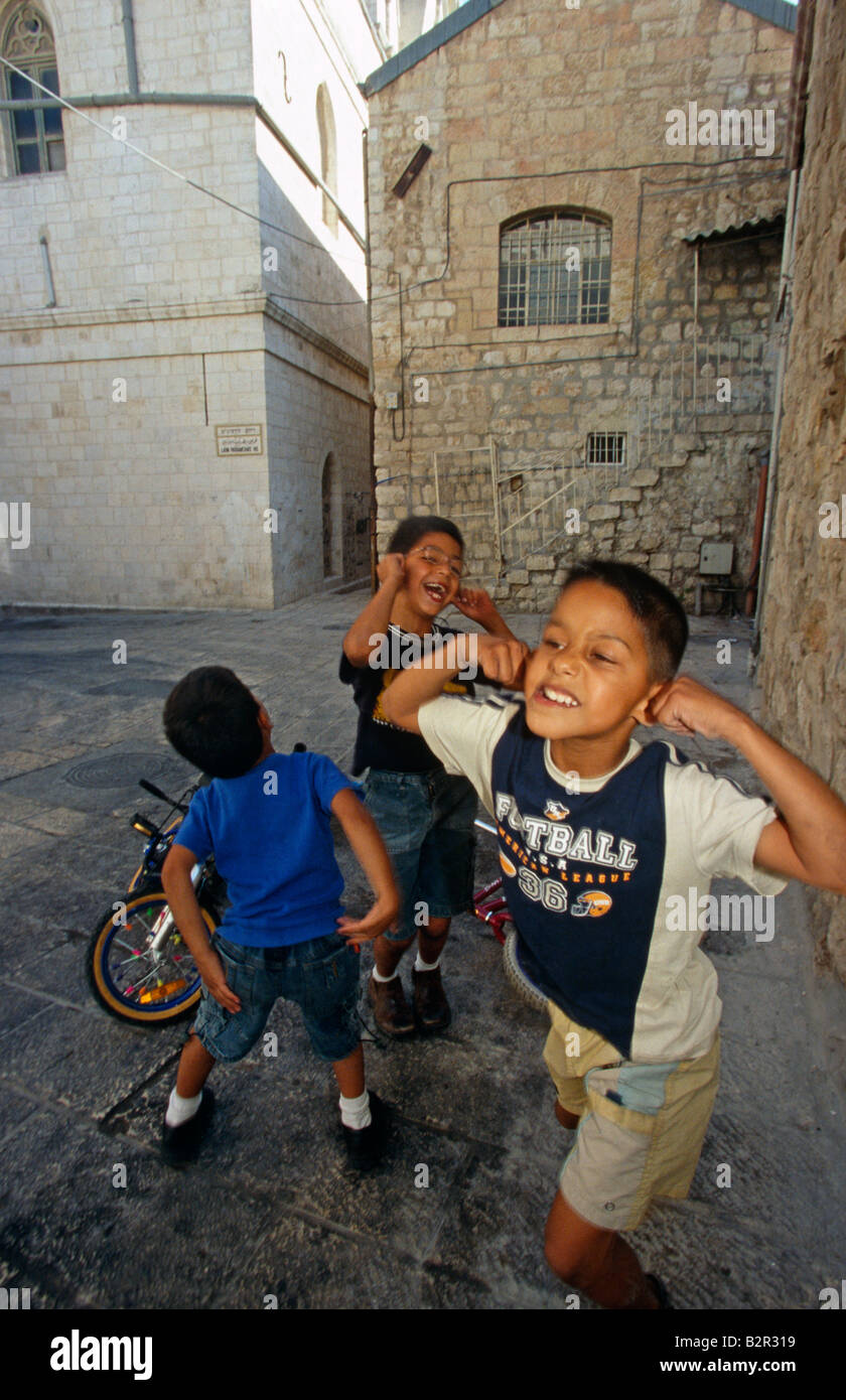 Children in the Old City of Jerusalem Stock Photo - Alamy