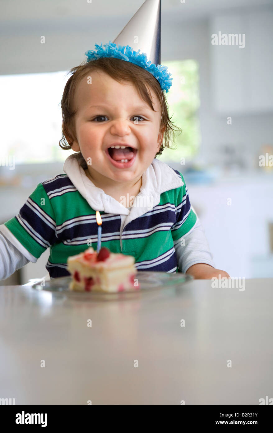 Baby first birthday smile Stock Photo - Alamy