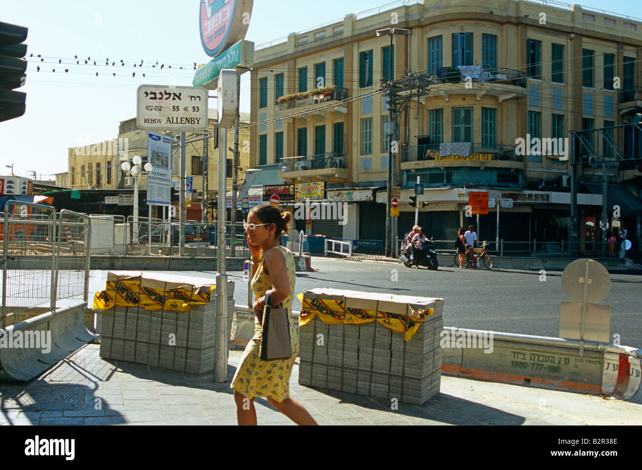Allenby Street in Tel Aviv, Israel Stock Photo - Alamy