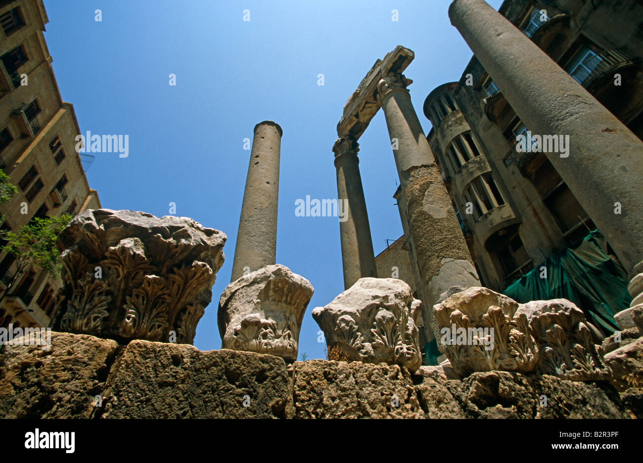 Roman temple ruins, Baalbek, Lebanon Stock Photo - Alamy