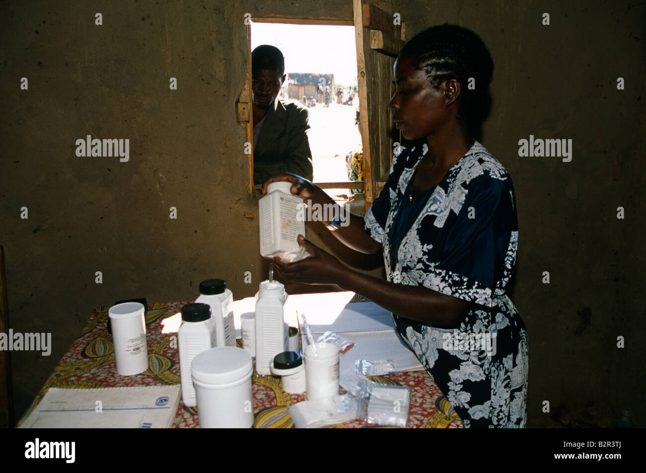 A pharmacist in Angola Stock Photo - Alamy